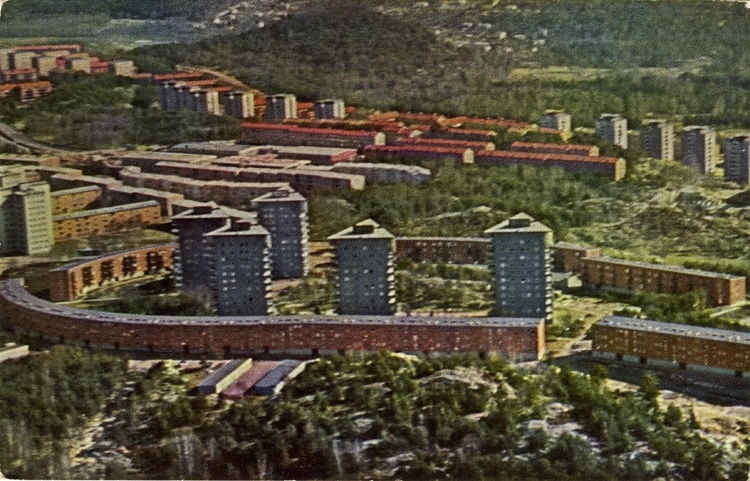 Notering på kortet: Göteborg. Höghus i Kortedala. - Bohusläns museum ...