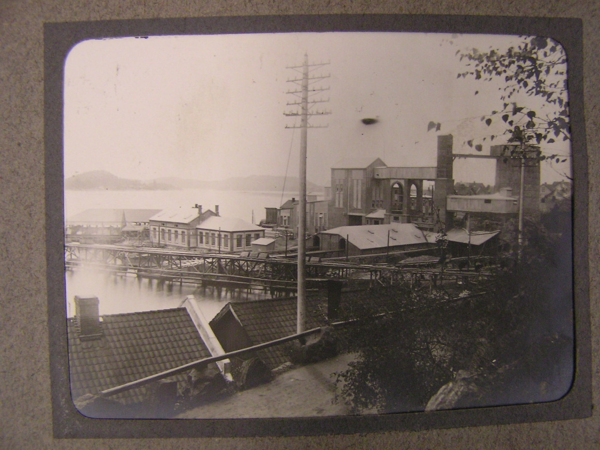 Bygging av karbidfabrikken på Tangen. Kragerø - Telemark Museum ...