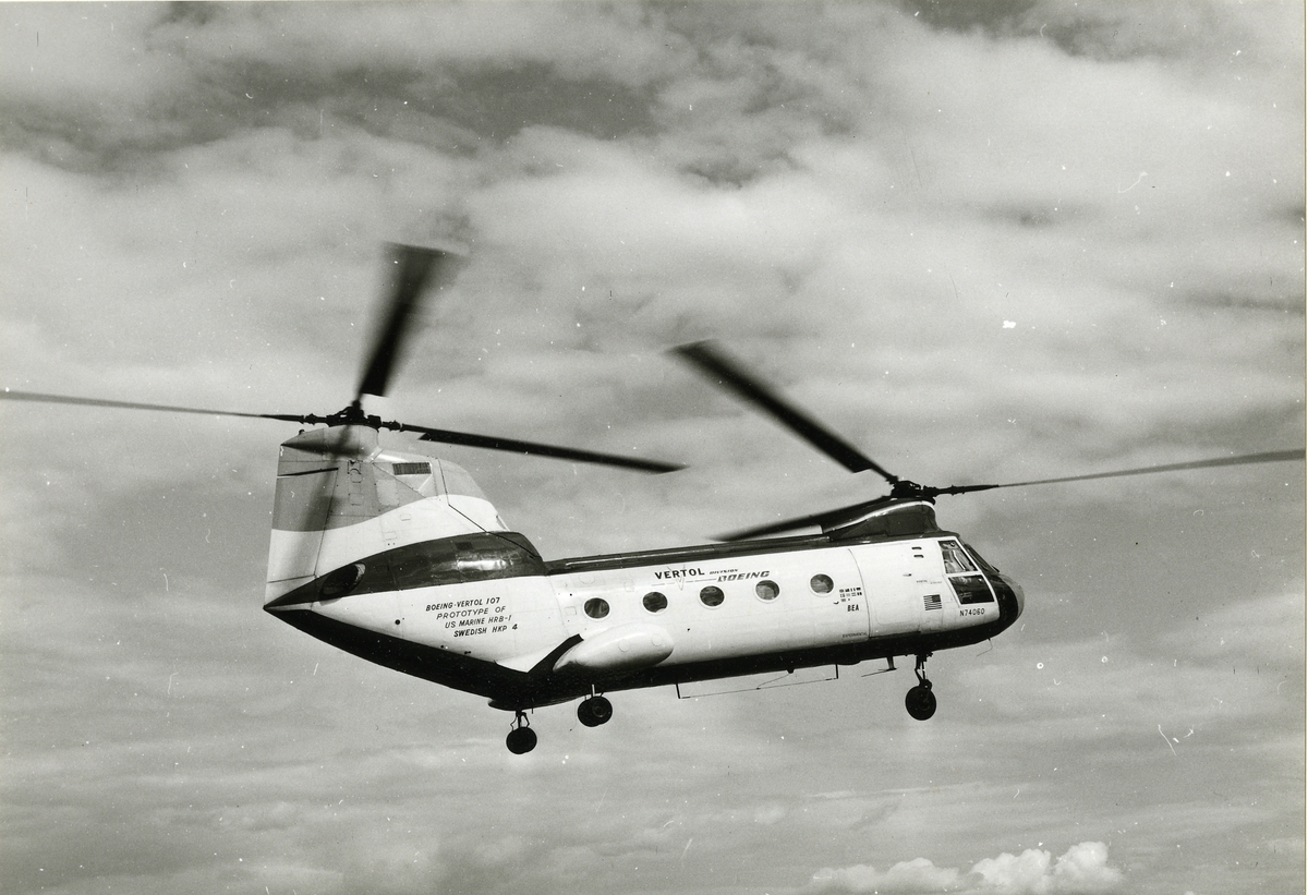 Boeing Vertol 107, prototypen för U.S. Navy. - Sjöhistoriska museet ...