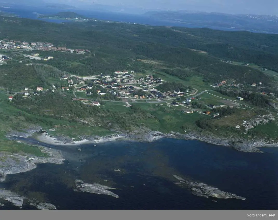 Flyfoto. Bodø og omegn. Oddan, Tverlandet - Nordlandsmuseet ...