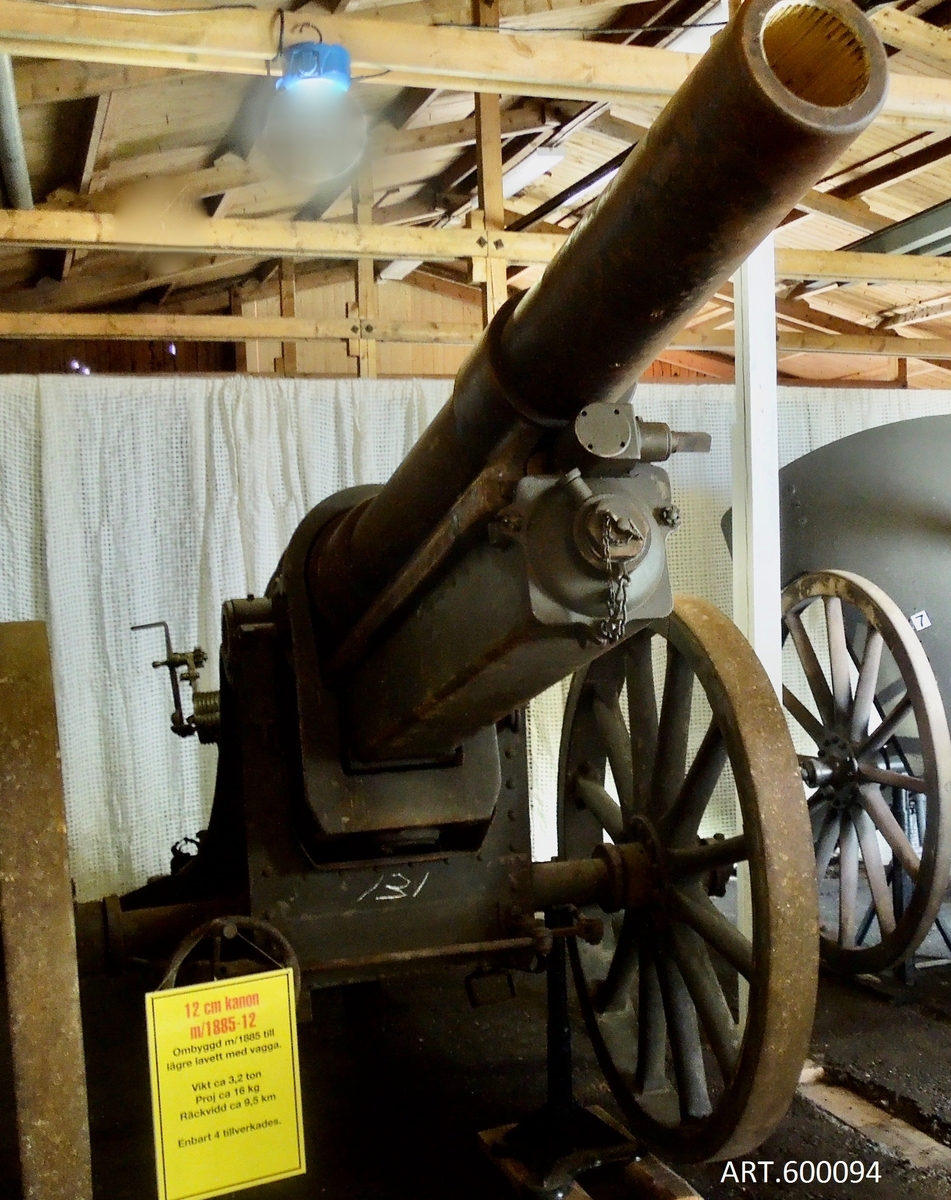 12 cm kanon m/1885-1912 - Artillerimuseet / DigitaltMuseum