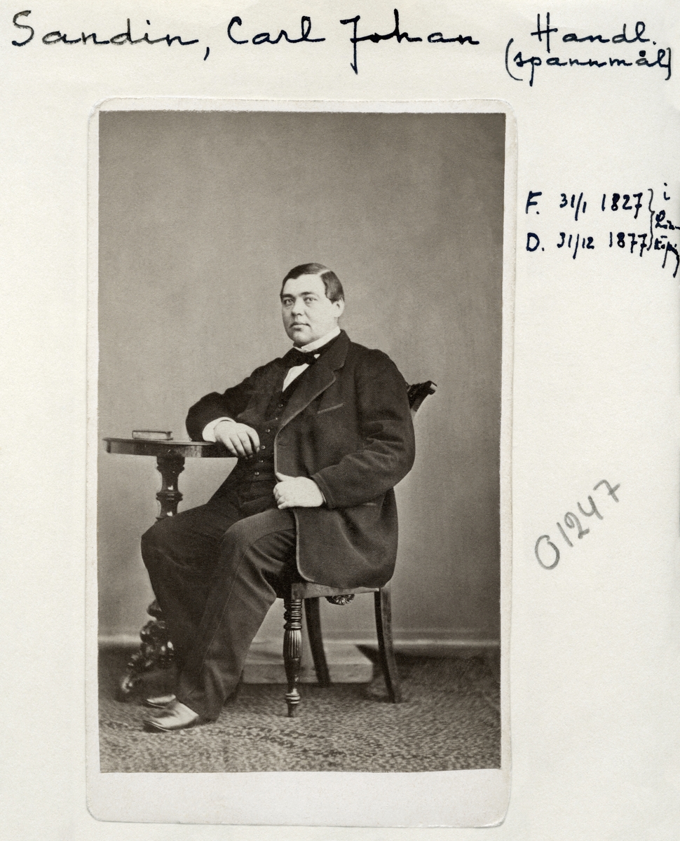 Carl Johan Sandin - Östergötlands museum / DigitaltMuseum