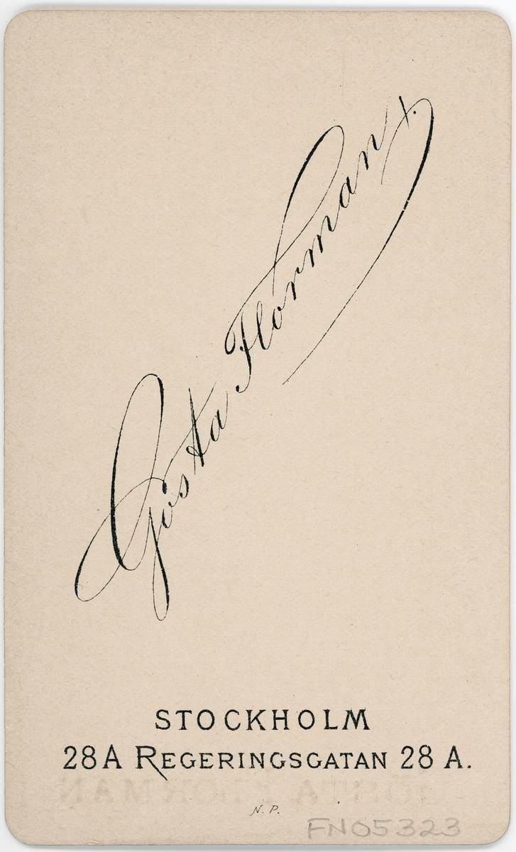 Kabinettsfotografi - Agnes Lundgren, Stockholm 1886 - Upplandsmuseet ...