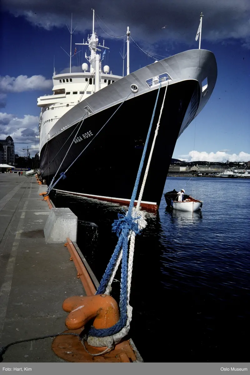 Saga Rose ved kai i Oslo. - Oslo Museum / DigitaltMuseum