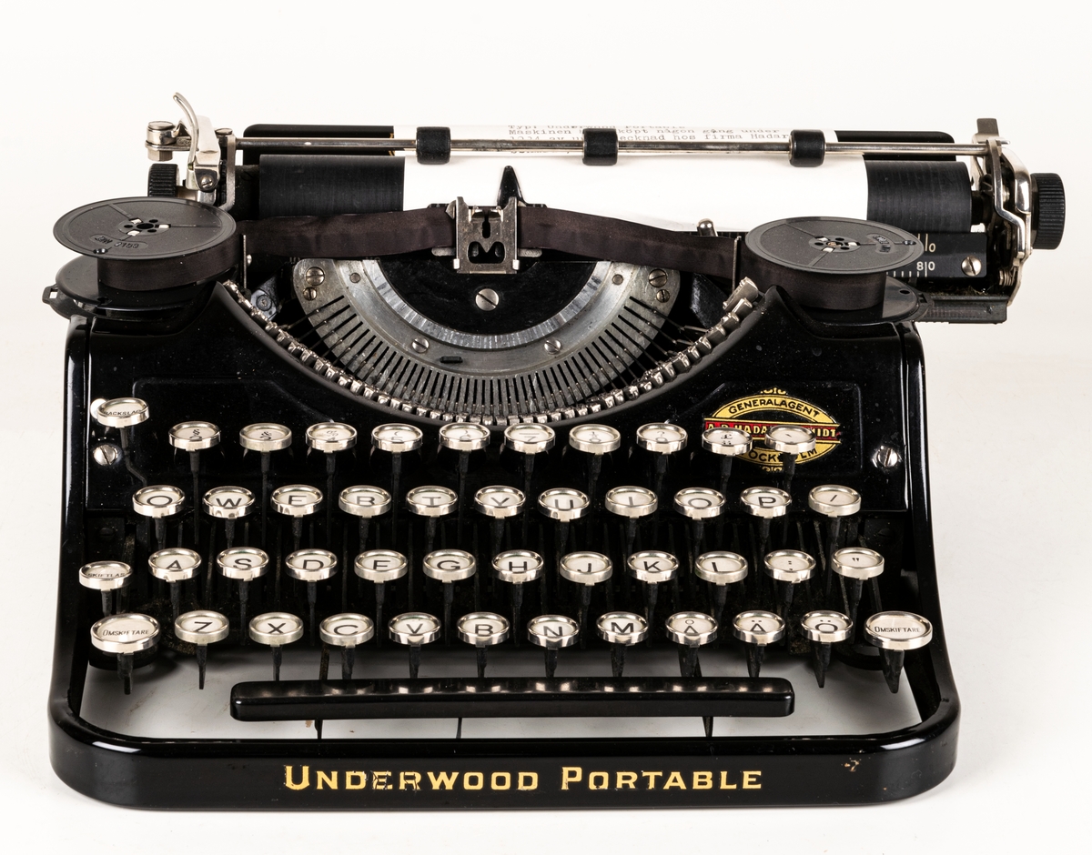 Skrivmaskin - Länsmuseet Gävleborg / DigitaltMuseum