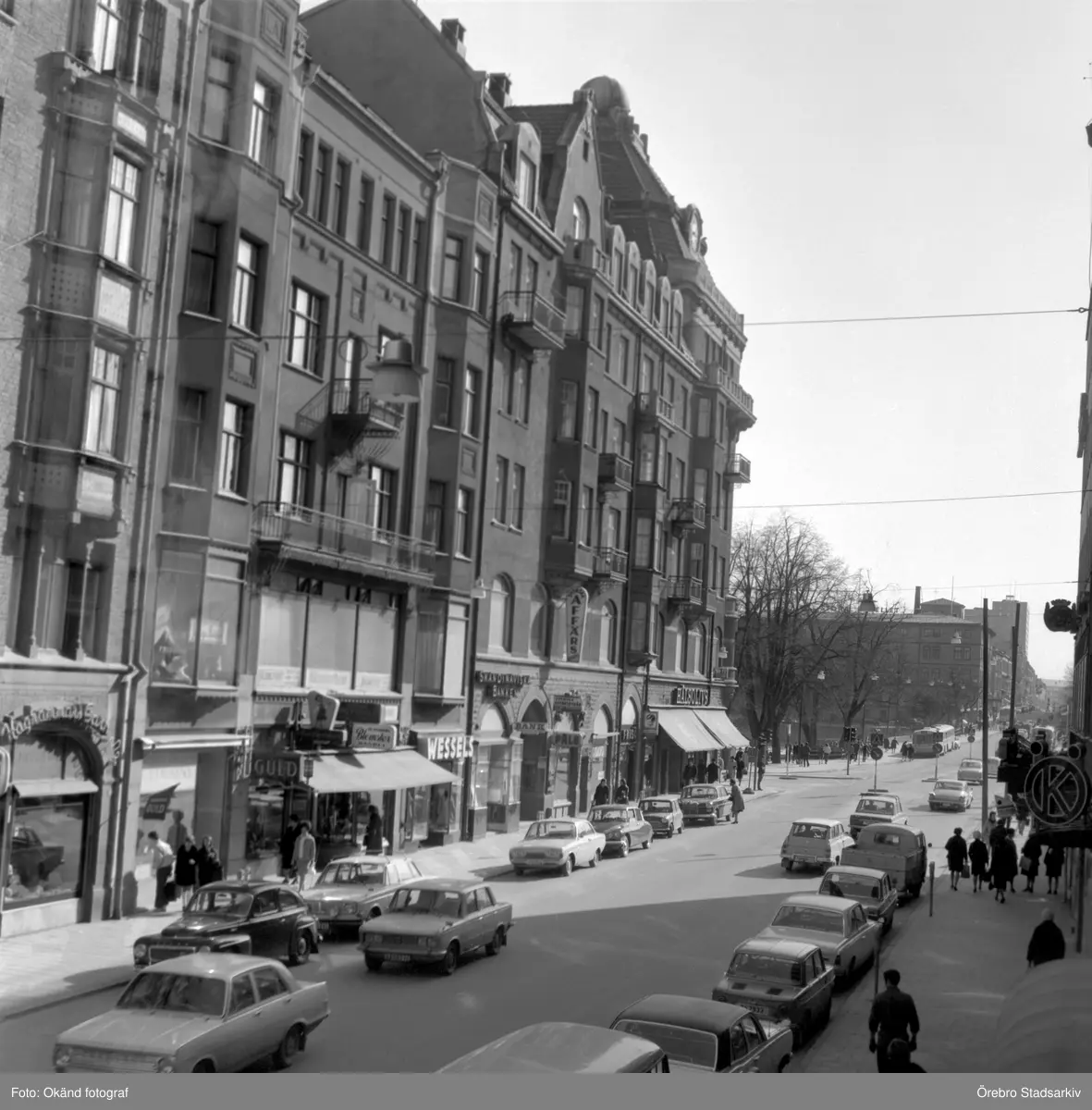 Storgatan mot söder, 1970-tal - Örebro Stadsarkiv / DigitaltMuseum