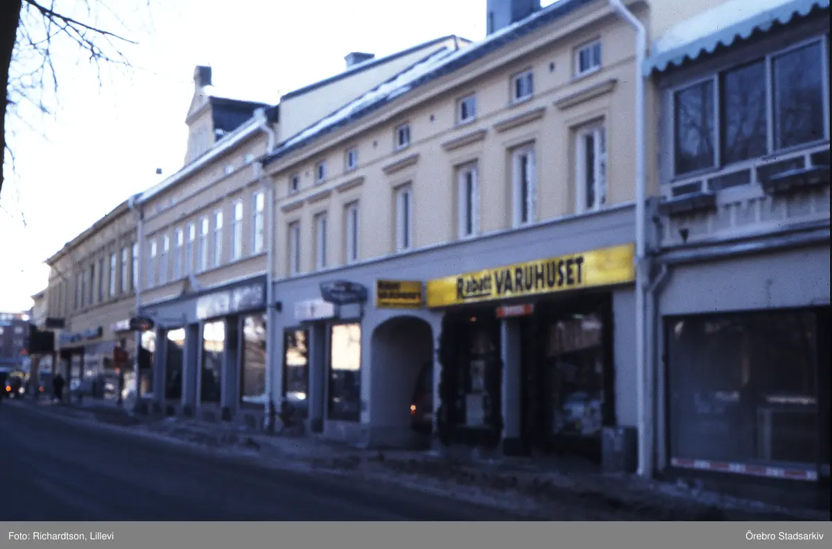 Butiker på Engelbrektsgatan, 1970-tal - Örebro Stadsarkiv / DigitaltMuseum