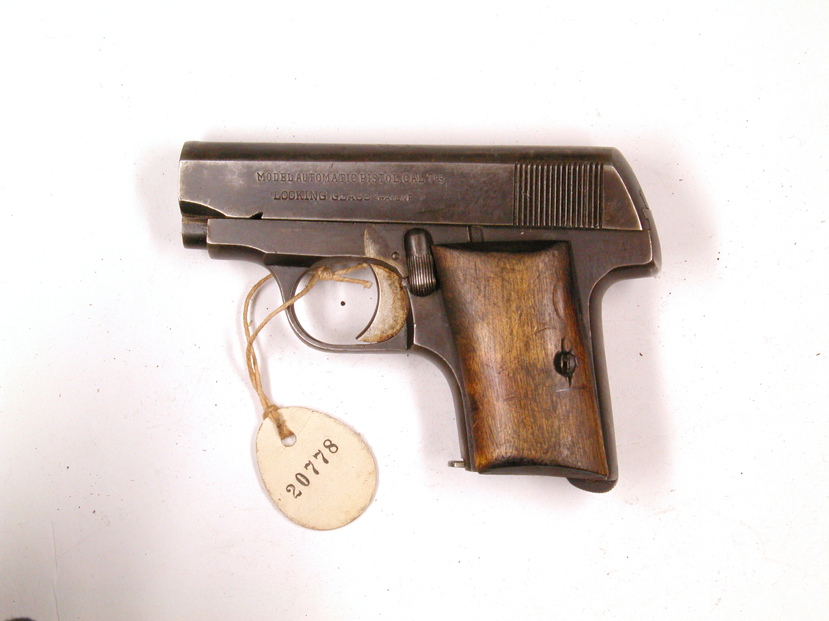 Pistol 7,65 mm Looking glass - Forsvarets museer / DigitaltMuseum
