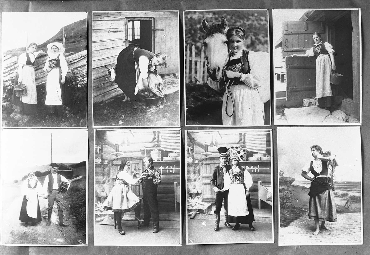 Oversiktsbilde av Solveig Lunds monteringer av sine fotografier på ...