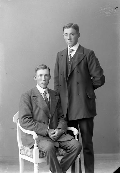 Bröderna Birger och Johan Berntsson - Bohusläns museum / DigitaltMuseum