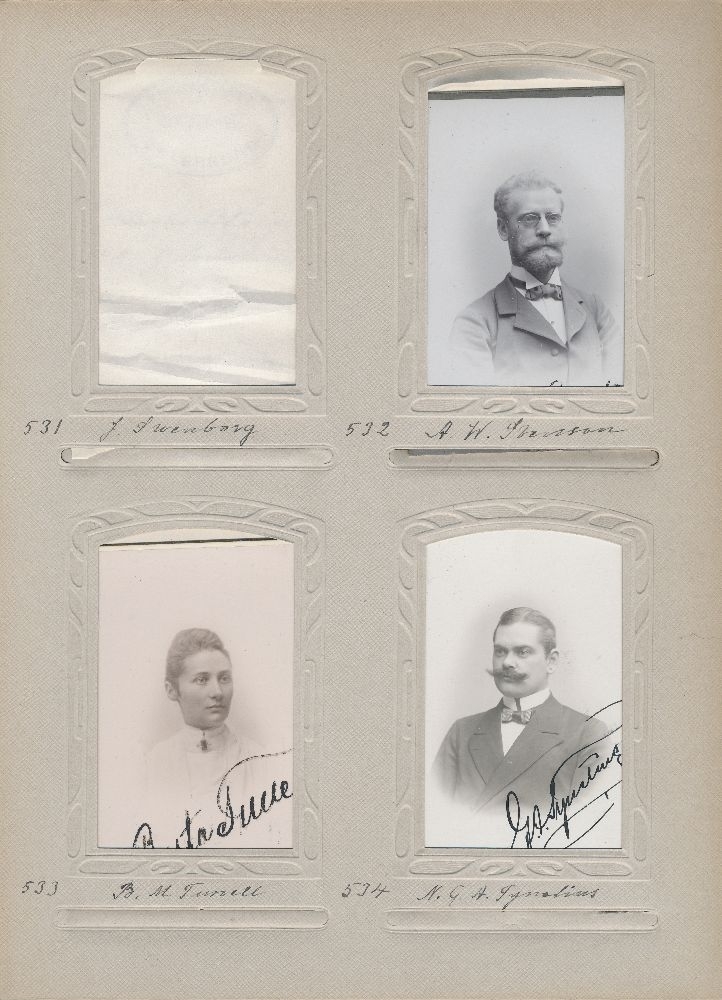 Porträtt Av Axel Wilhelm Svensson Postmästare I Skellefteå 1913 1920