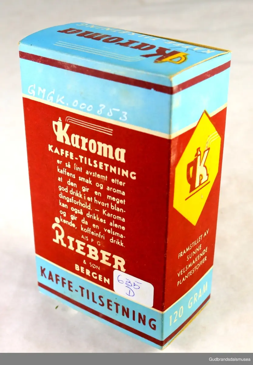 KAROMA kaffe-tilsetning - Gudbrandsdalsmusea / DigitaltMuseum
