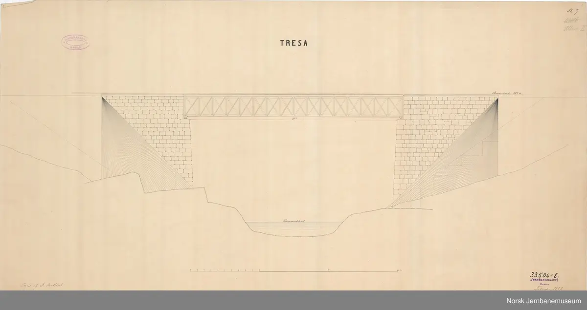 Teknisk tegning - Norsk Jernbanemuseum / DigitaltMuseum