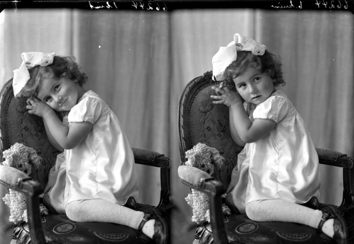 Portrett. Liten pike. Bestilt av Anne Marie Bugge. Flotmyrgt. 153 ...