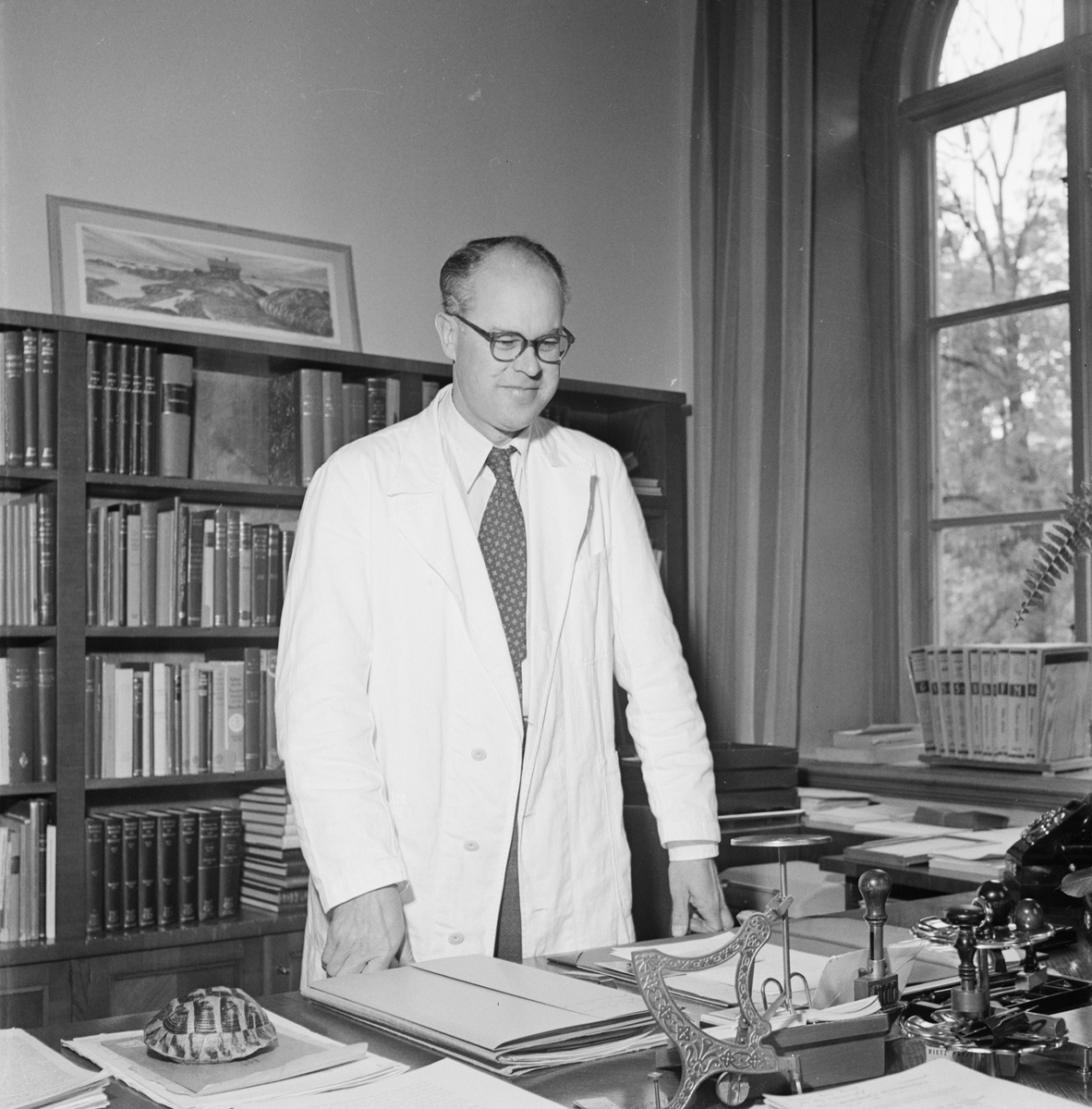 Professor Bror Rexed, Uppsala 1955 - Upplandsmuseet / DigitaltMuseum