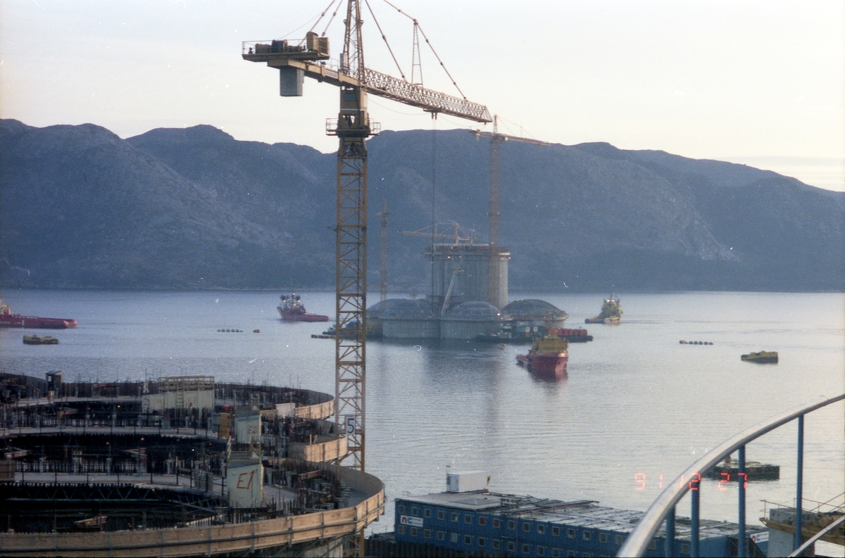 Anleggsområdet til Norwegian Contractors i Jåttåvågen ved Stavanger ...
