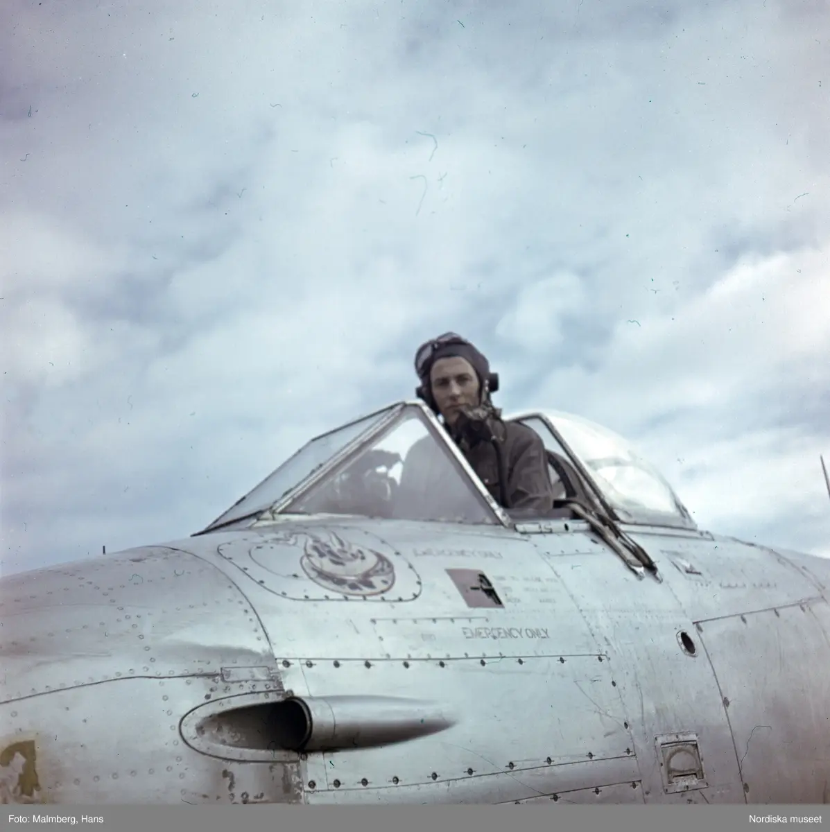 Brittiska flygvapnet, Royal Air Force (RAF). En pilot i jaktplan av ...