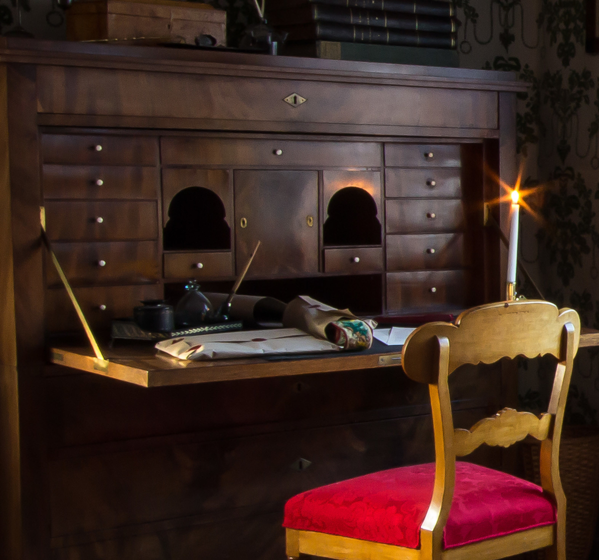 Jul i Boktryckarbostaden. Fotodokumentation av den öppna verksamheten i Boktryckarbostaden ...