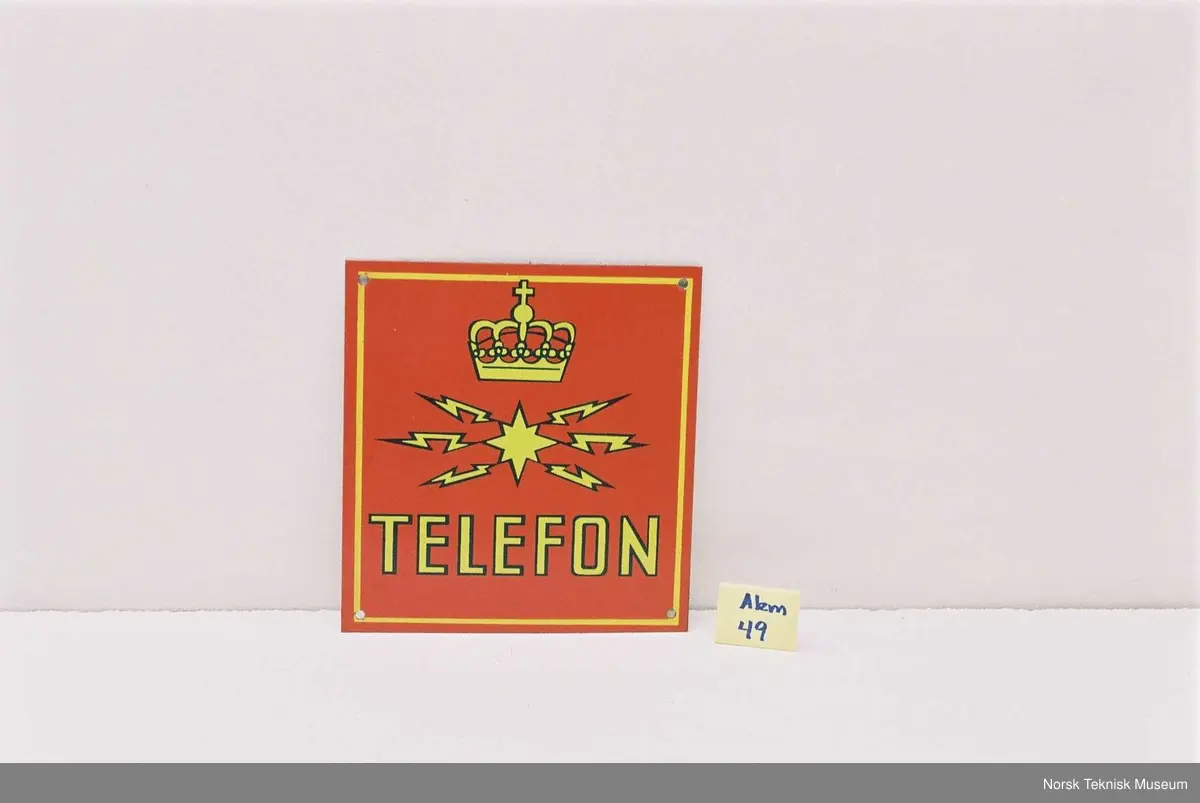 Skilt - Norsk Teknisk Museum / DigitaltMuseum