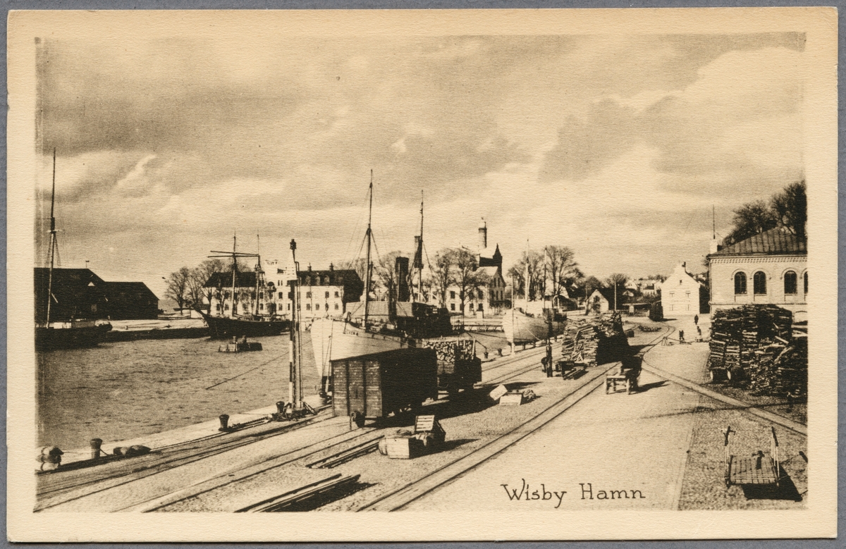 Visby hamn. - Järnvägsmuseet / DigitaltMuseum