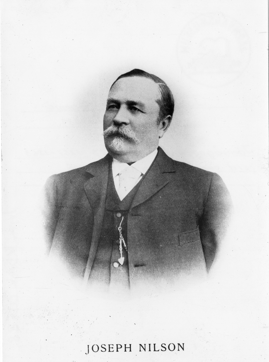 Baningenjör Joseph Nilson. - Järnvägsmuseet / DigitaltMuseum
