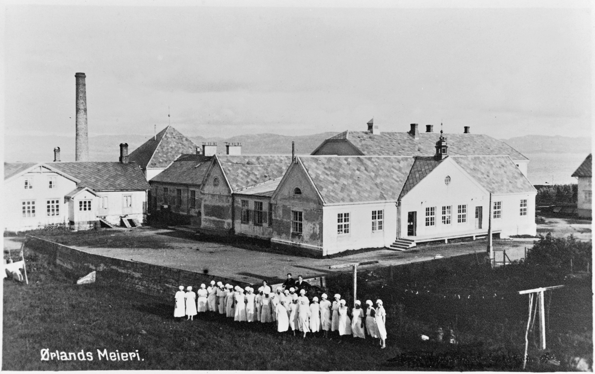 Postkort fra Ørland meieri, Brekstad, Ørland. - Museet kystens arv ...