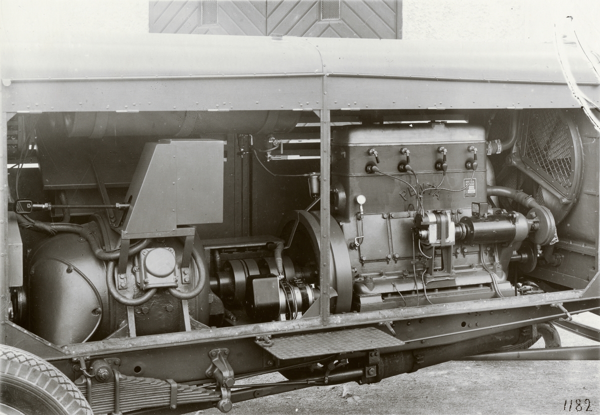 Maskinvagn 23 kW, förbränningsmotor, generator, koppling etc ...