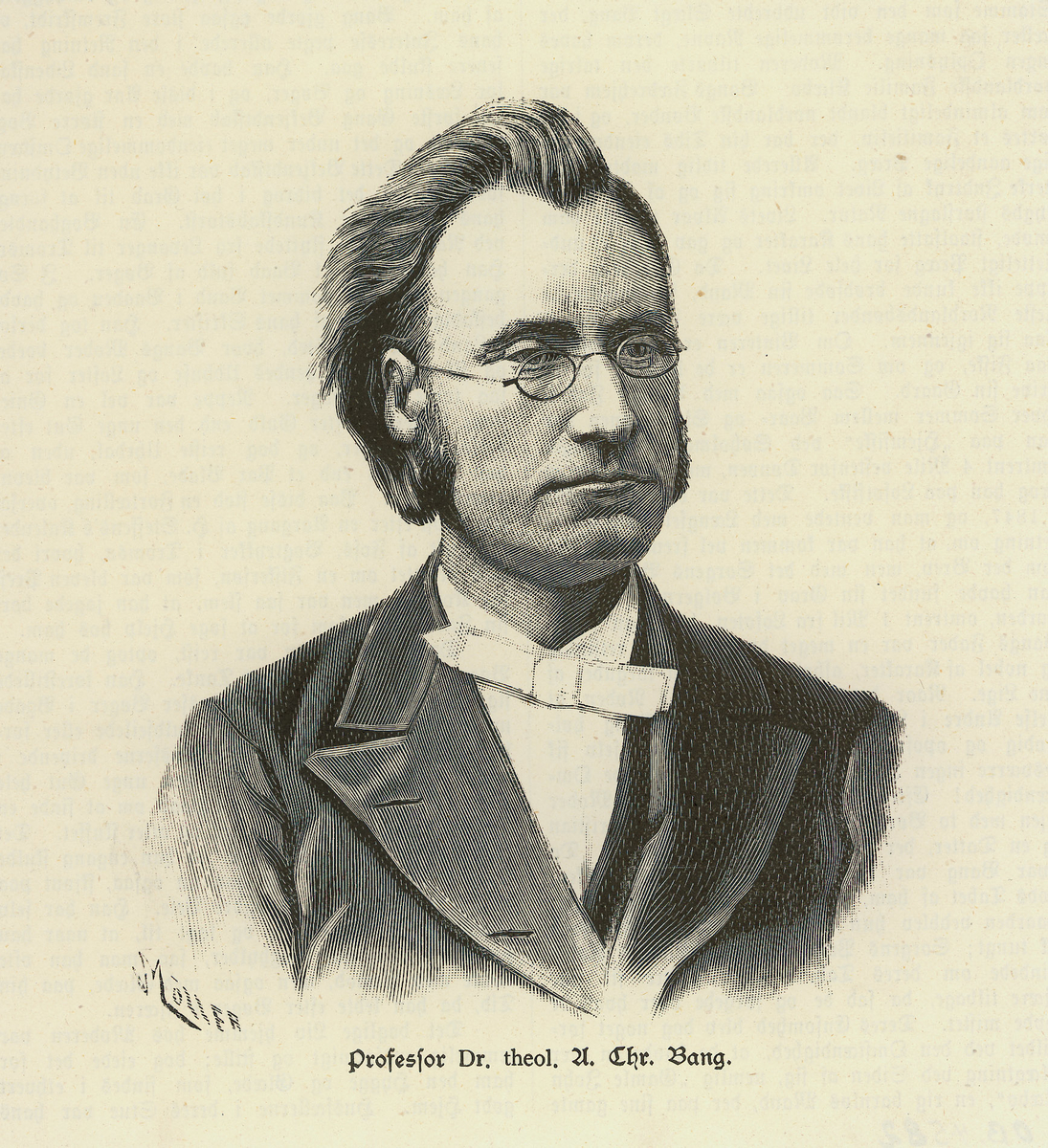 Anton Christian Bang [xylografi] - Oslo Museum / DigitaltMuseum