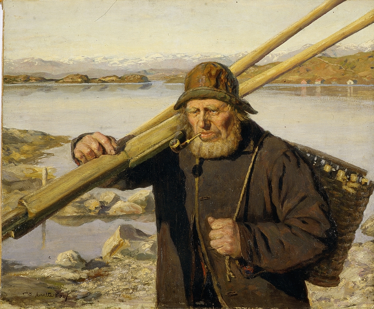 Fisker [Maleri] - Lillehammer Kunstmuseum / DigitaltMuseum