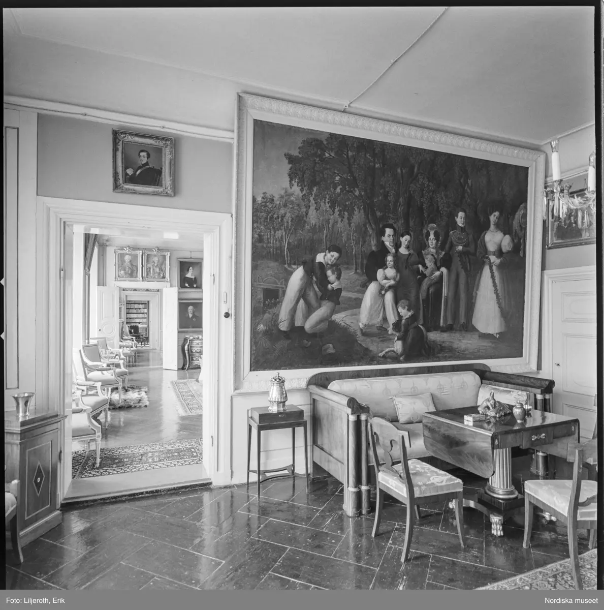 Claestorps slott, interiör, Östra Vingåkers socken, Södermanland ...