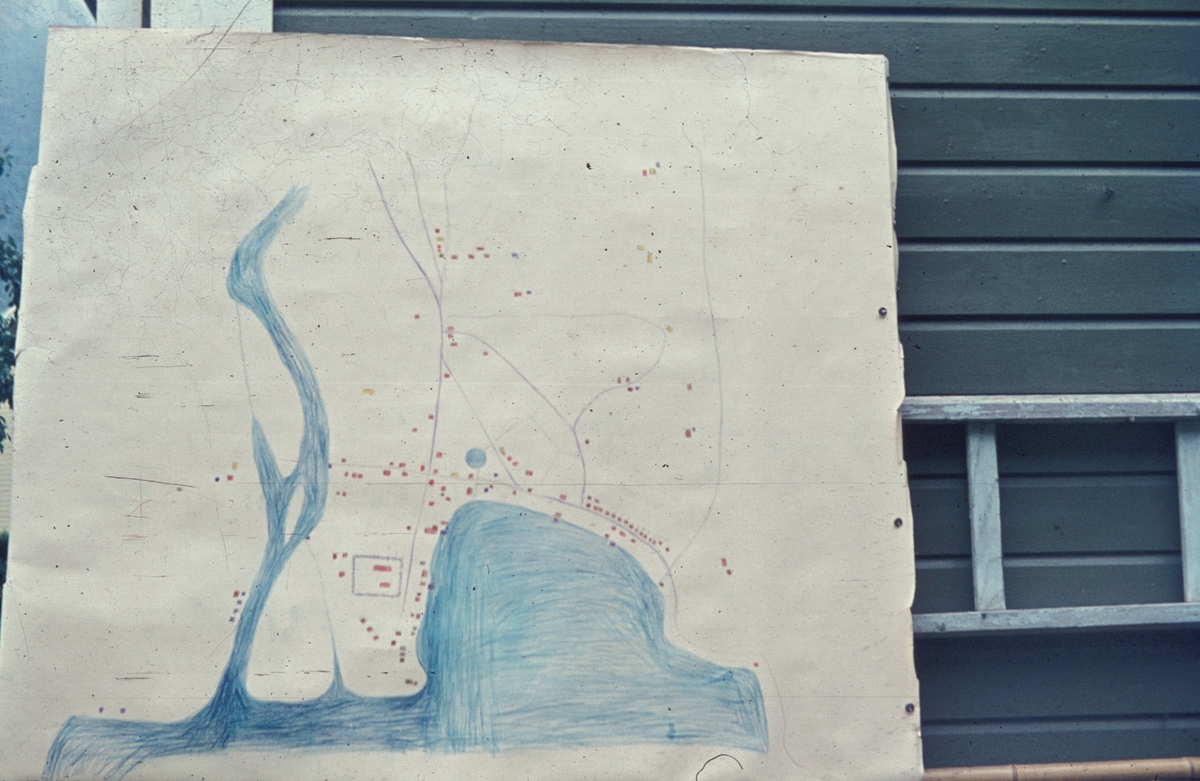 Kart over Odda sentrum - Kraftmuseet / DigitaltMuseum