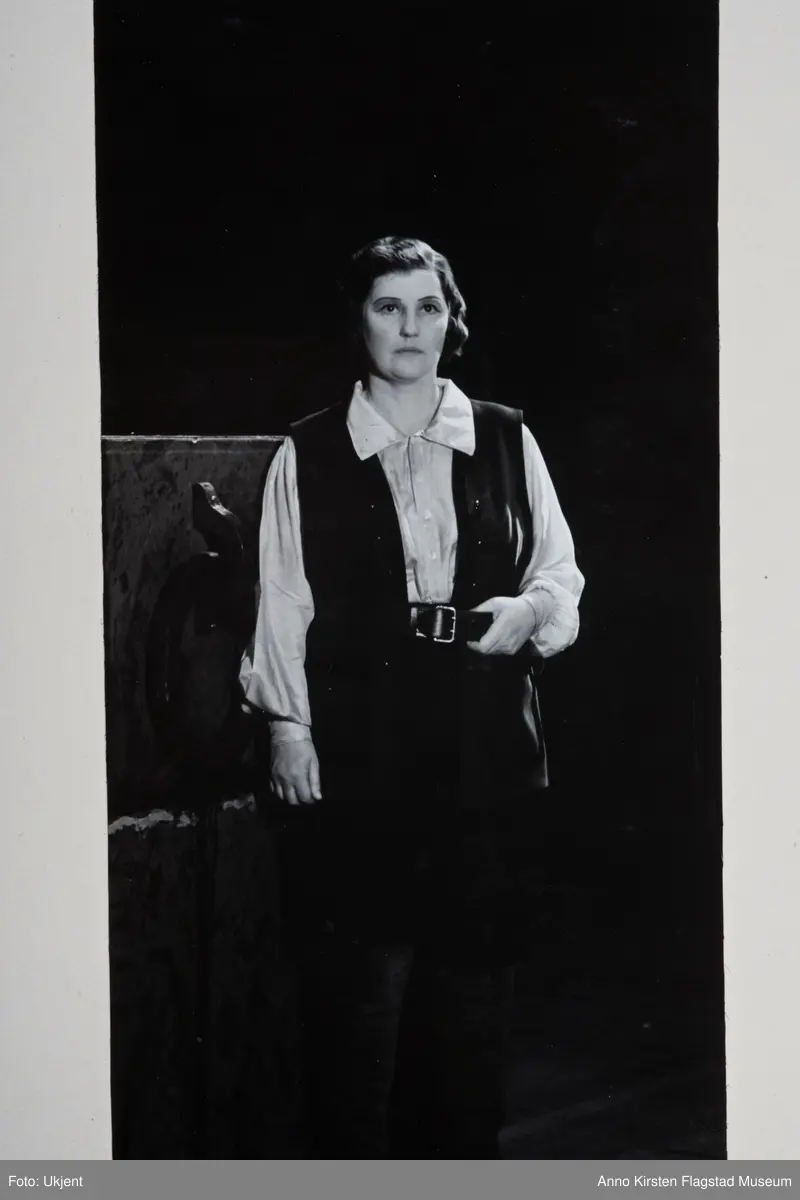 Rollebilde. Kirsten Flagstad som Leonore i Fidelio, opera av Ludwig van ...