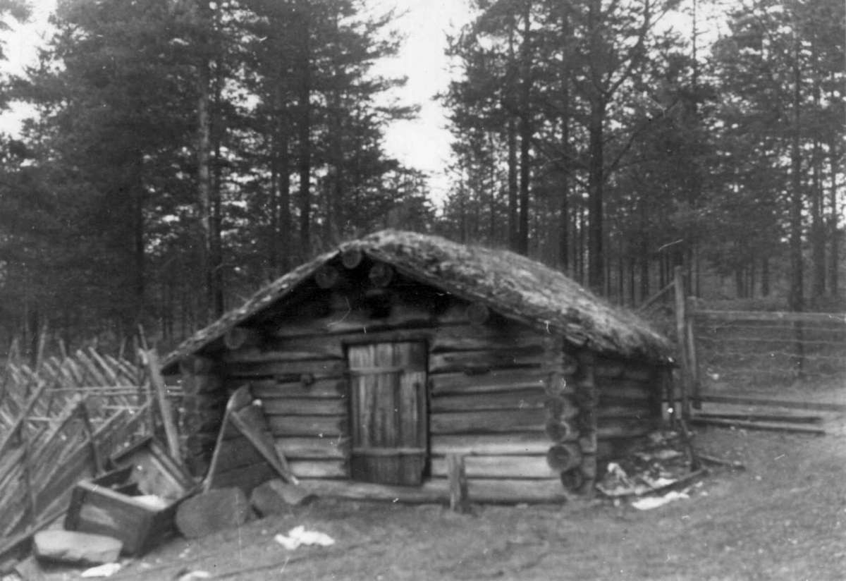Søre Flermoen, Trysil, Hedmark mai 1950. Badstue. - Norsk Folkemuseum ...