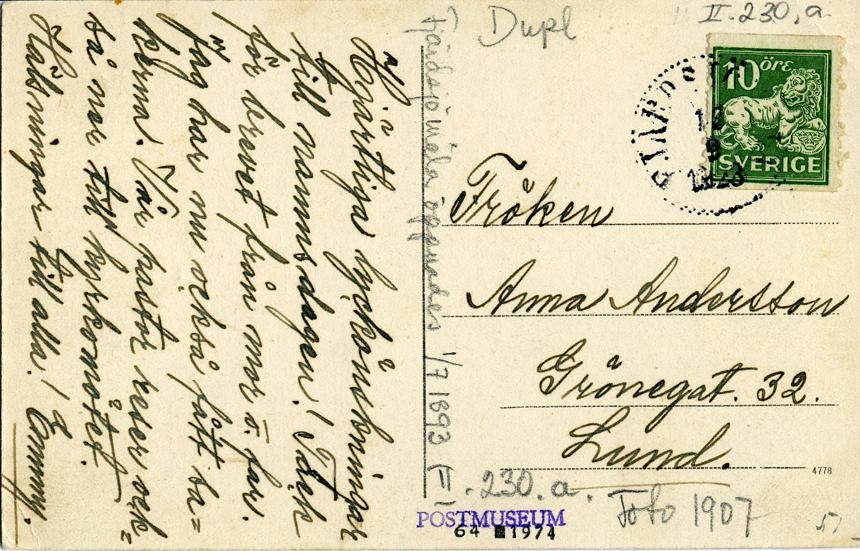 Vykort - Postmuseum / DigitaltMuseum