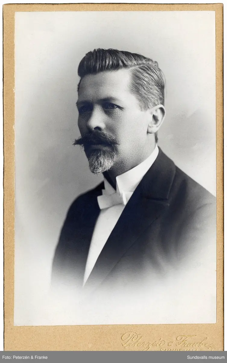 Porträtt av Axel Fredrik Andersson (1873-1961), kallad A F Andersson ...