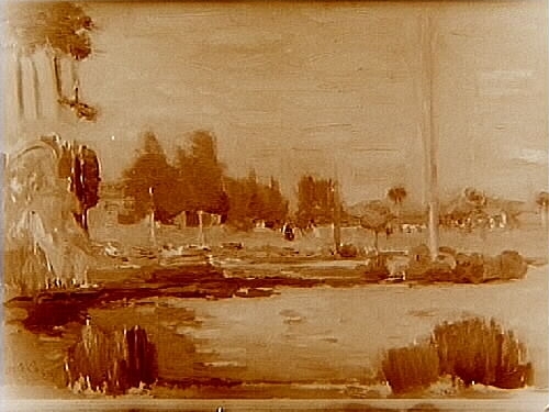 Oljemålning. Motiv: Landskap. Konstnär: Olle Larsson. - Örebro läns ...