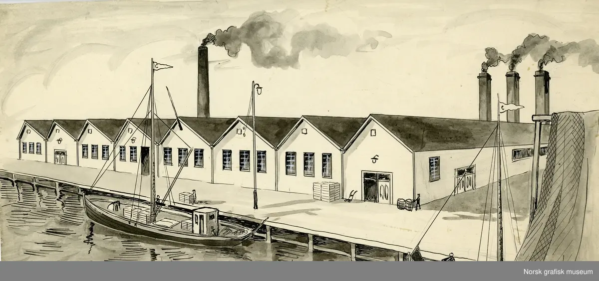 Tegning - Norsk grafisk museum / DigitaltMuseum