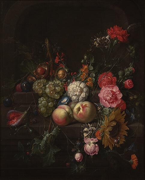 Stilleben med blommor och frukter - Nationalmuseum / DigitaltMuseum