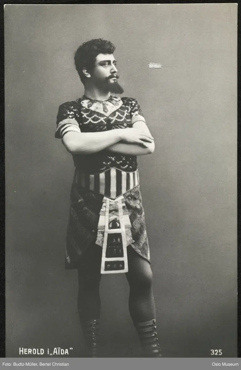 Herold i "Aida". - Oslo Museum / DigitaltMuseum