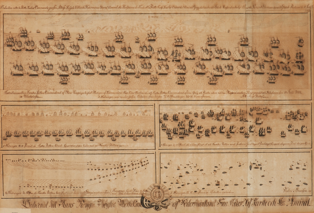 Slaget vid Hogland 17 julii 1788 - Sjöhistoriska museet / DigitaltMuseum