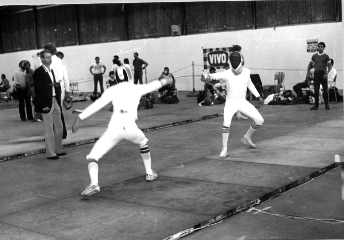 Modern Femkamp VM, Jönköping. Fäktning. - Miliseum / DigitaltMuseum