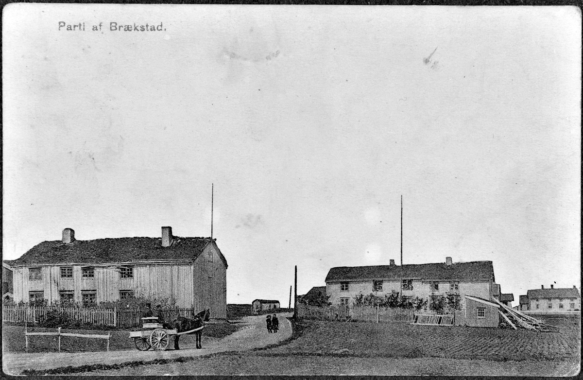 Postkort over Brekstad, Ørlandet. - Museet kystens arv / DigitaltMuseum