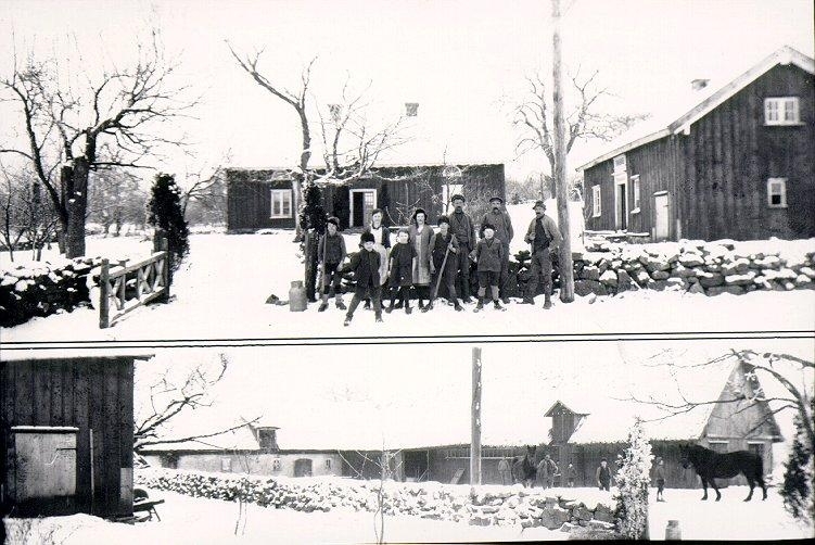 Uppsala gård Ugglum cirka 1925. Ewald Persson 1914 -1940, Torsten ...