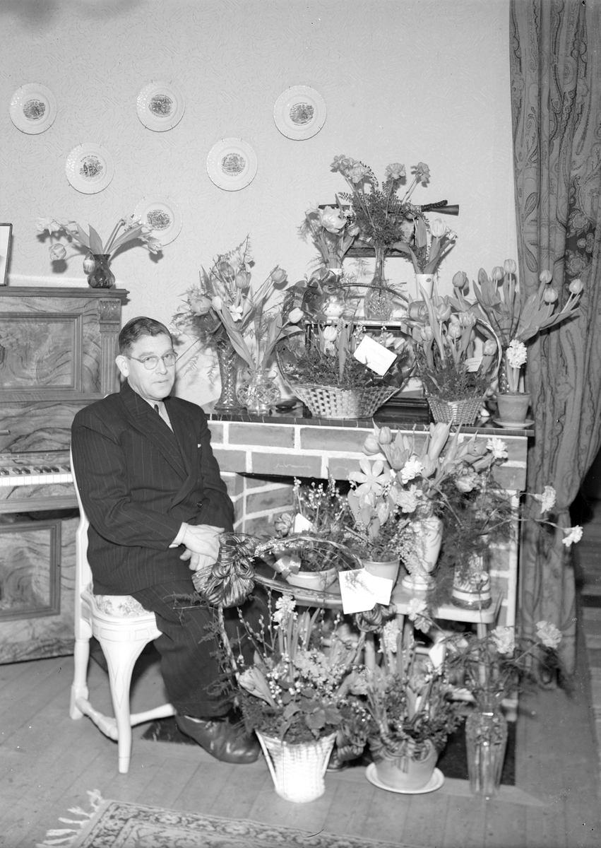 Östblom, Gävle, 50 år. Foto 1949. - Länsmuseet Gävleborg / DigitaltMuseum