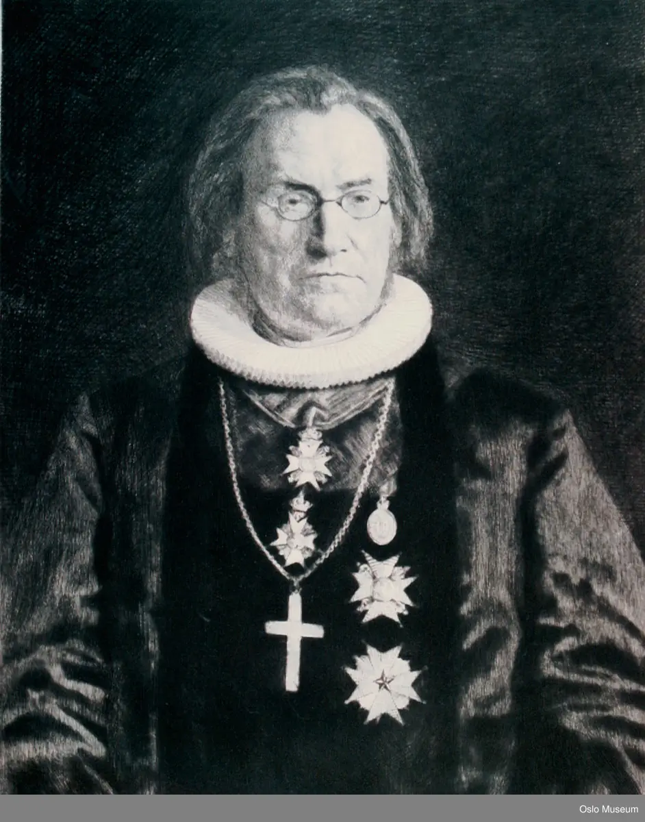 Portrett av Anton Christian Bang [radering] - Oslo Museum / DigitaltMuseum