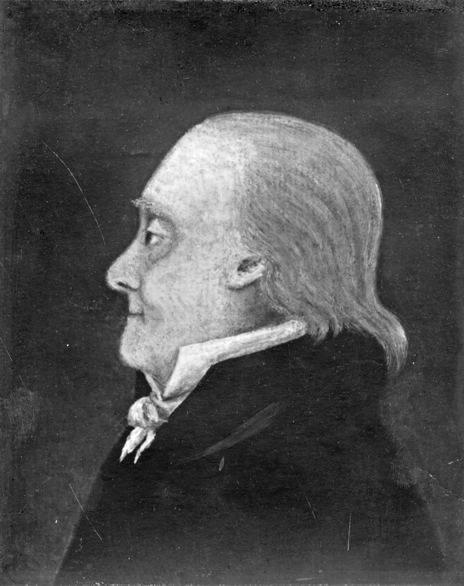 Målat porträtt Carl Gustaf Schultz (1760-1836). Målat av sonen J.G ...