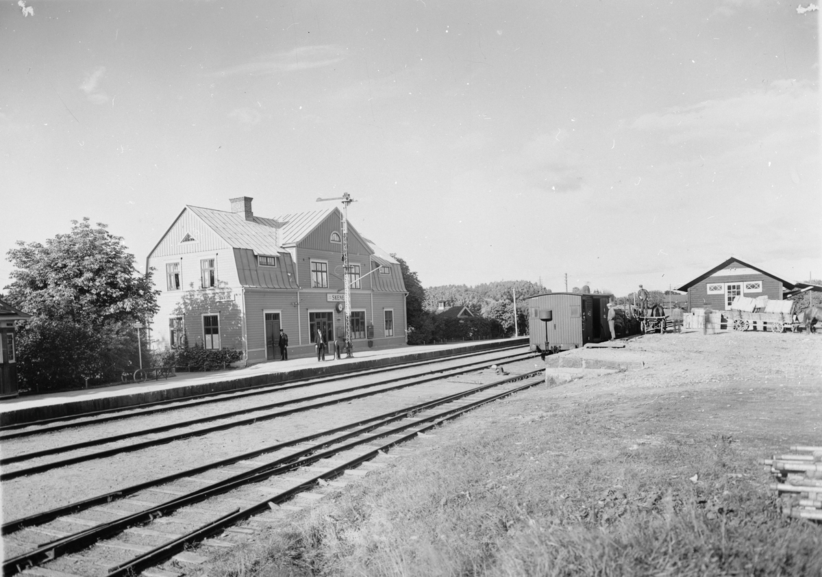 Skene station. - Järnvägsmuseet / DigitaltMuseum