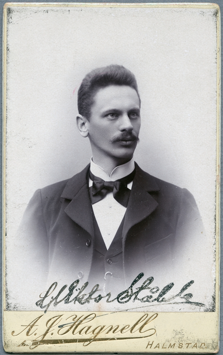 Baningenjör Lars Viktor Ståhle. - Järnvägsmuseet / DigitaltMuseum