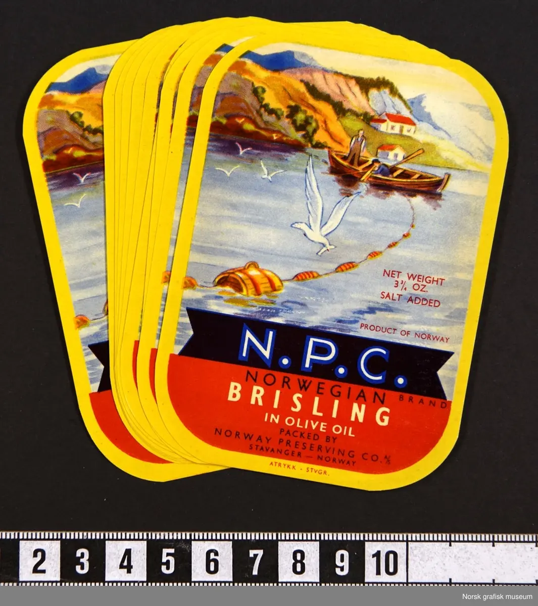 Etikett - Norsk grafisk museum / DigitaltMuseum