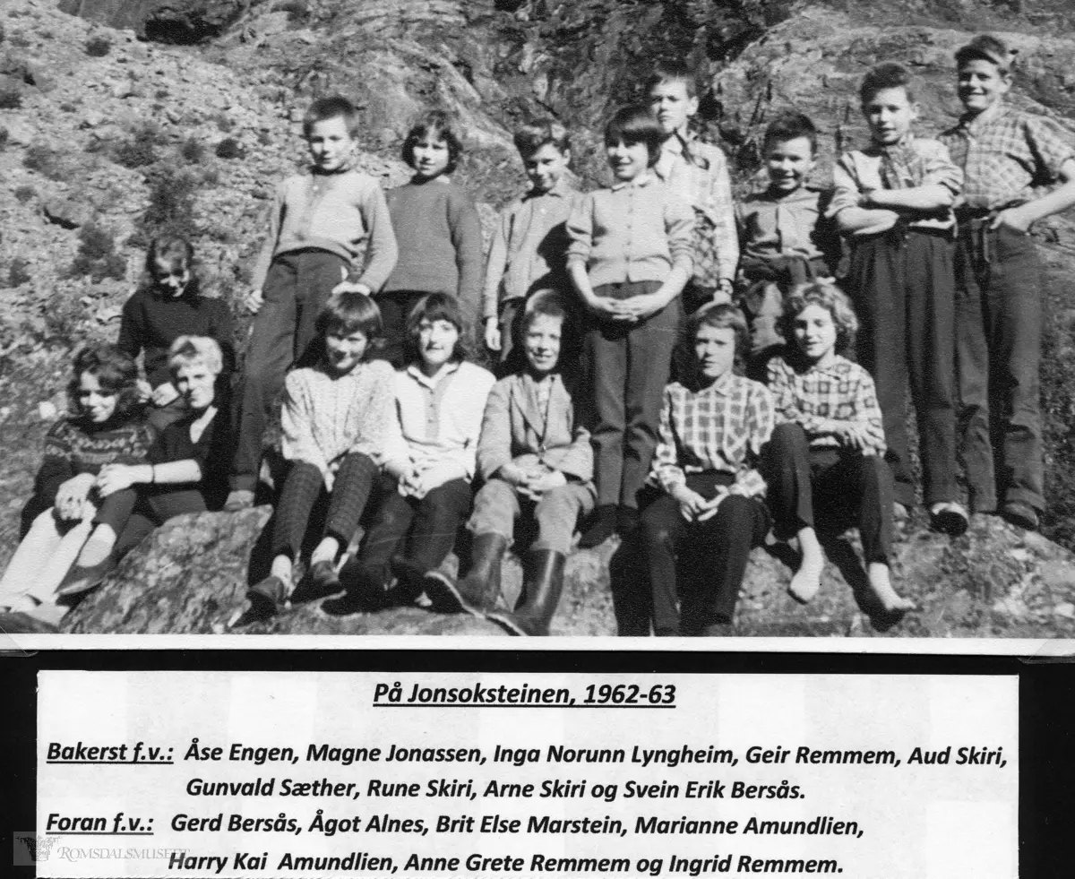Tur til Jonsoksteinen, Marstein - Romsdalsmuseet / DigitaltMuseum